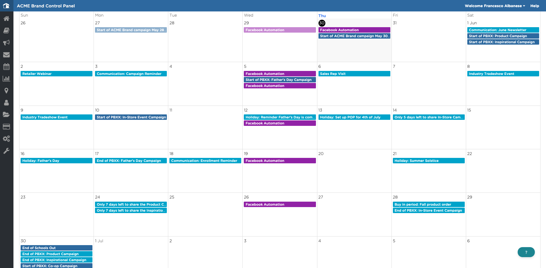Retail Marketing Calendar – Brand Academy